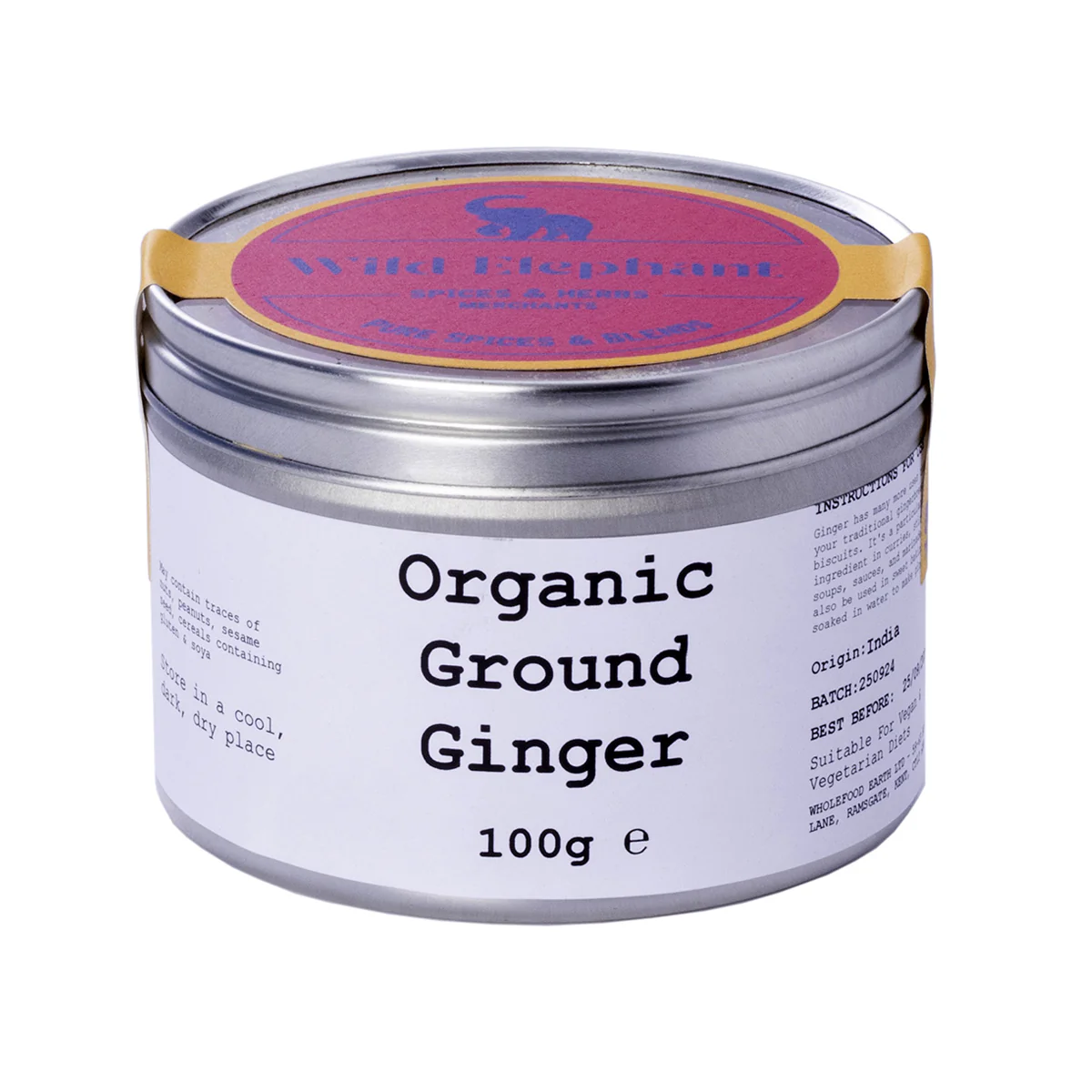 Organic Ground Ginger - Wild Elephant